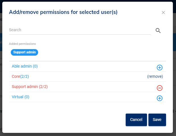 User management in Able+ » Able+ Help Centre